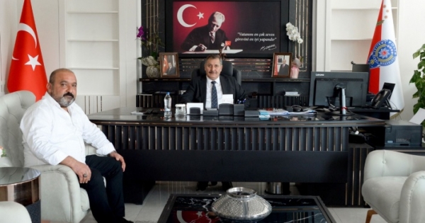 Alanyalı iş insanı Akbaş'tan İl Emniyet Müdürü’ne ziyaret